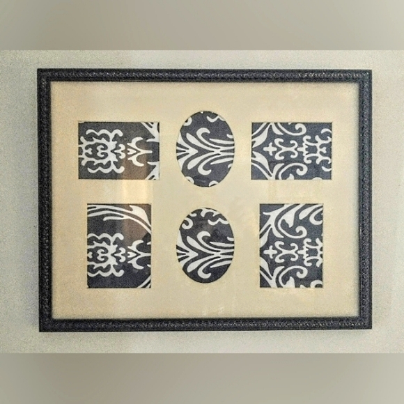 Vintage | Accents | Vintage Scroll Frame W Ecru Matte Holds 6 Pictures ...